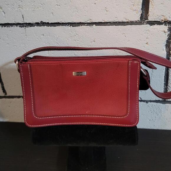 Nine West | Bags | 32 Red Leather Nine West Bag | Poshmark